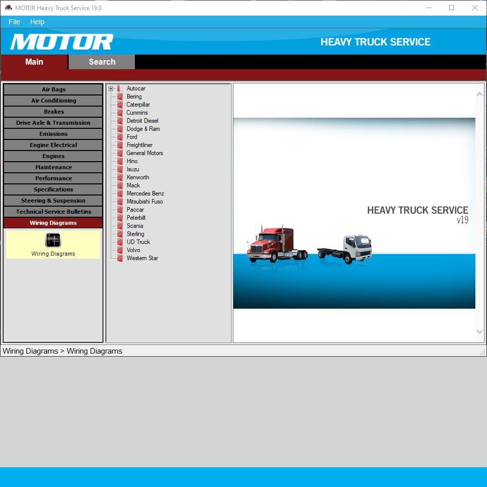 Motor Heavy Trucks v19 (2019) — Service Manuals + Wiring + TSB + Diagn ...
