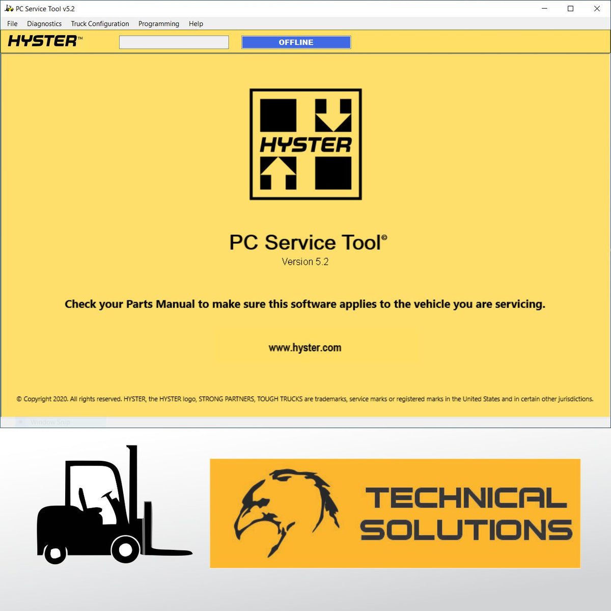 Hyster PC Service TOOL 5.2 (2023) | Technical Solutions Diesel ...